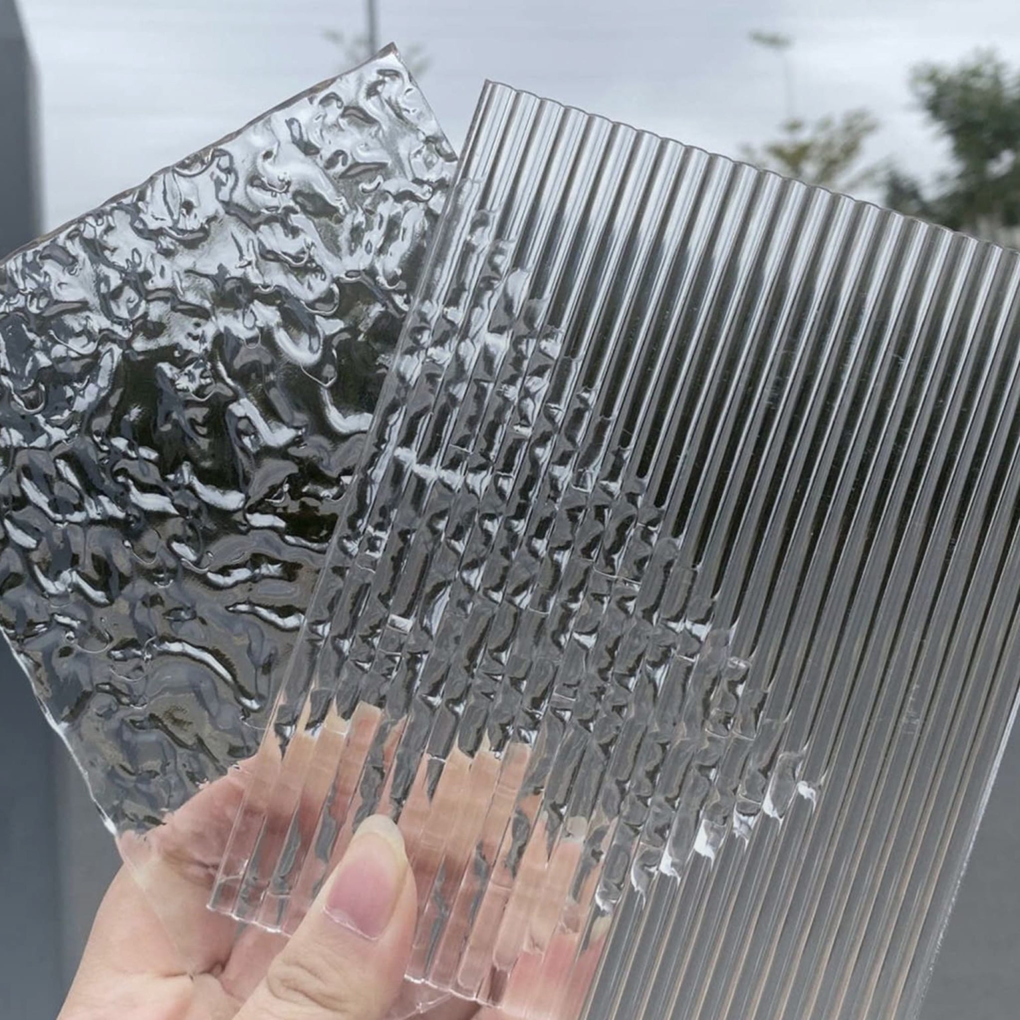 Pebble Reeded Fluted Acrylics